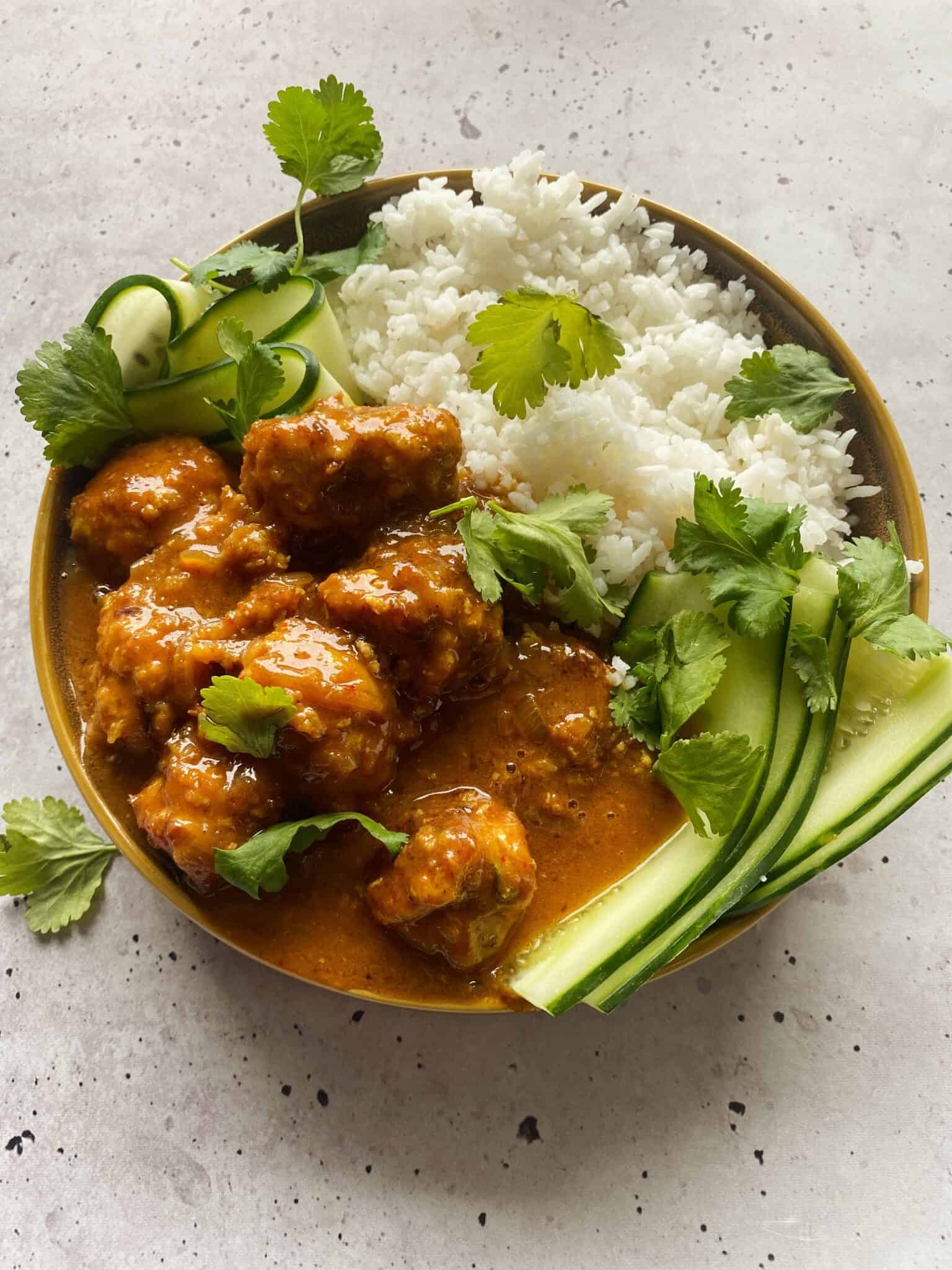 Thai Coconut Curry Chicken Meatballs | Relish Mama