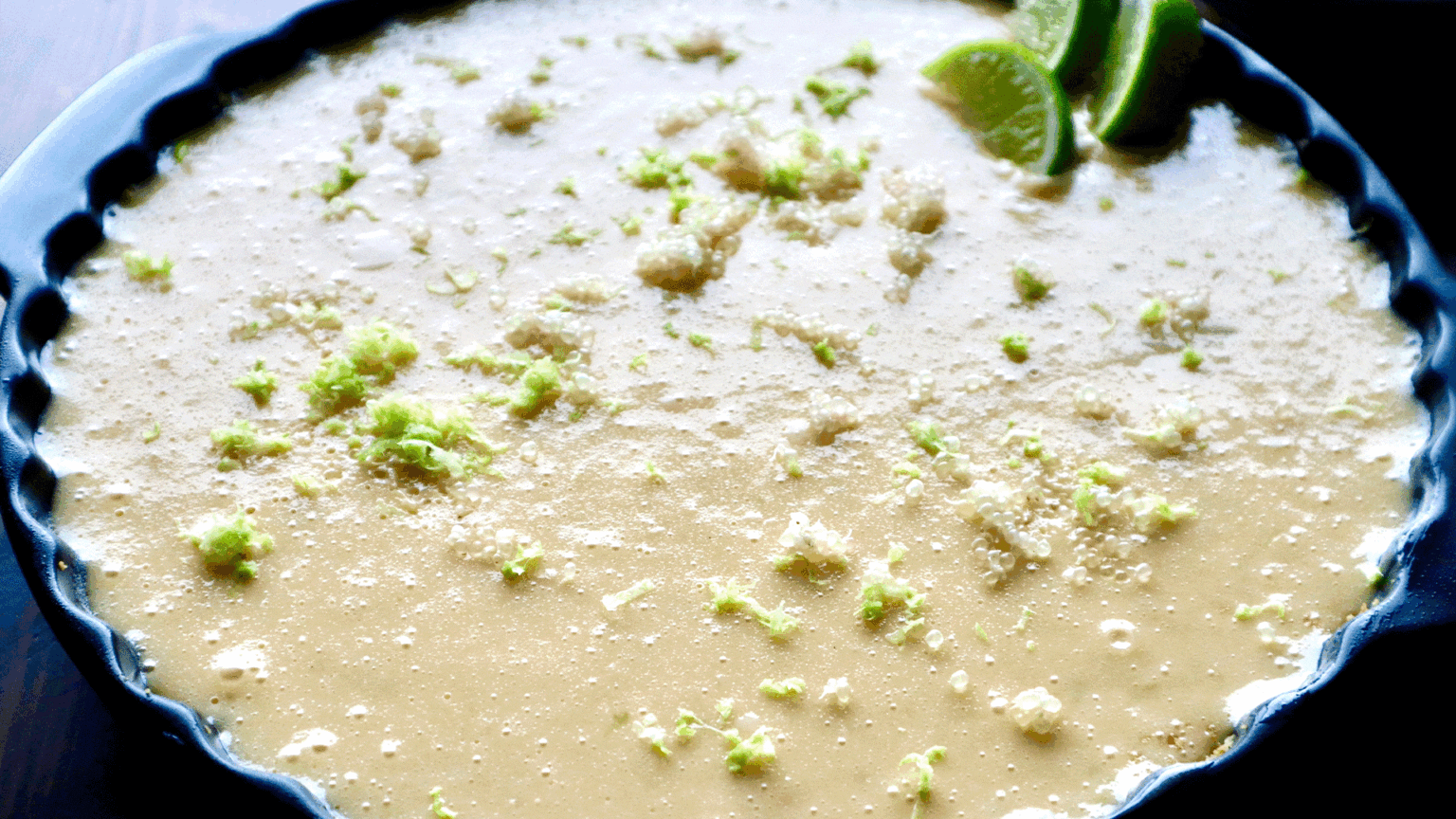 Delicious finger lime pie